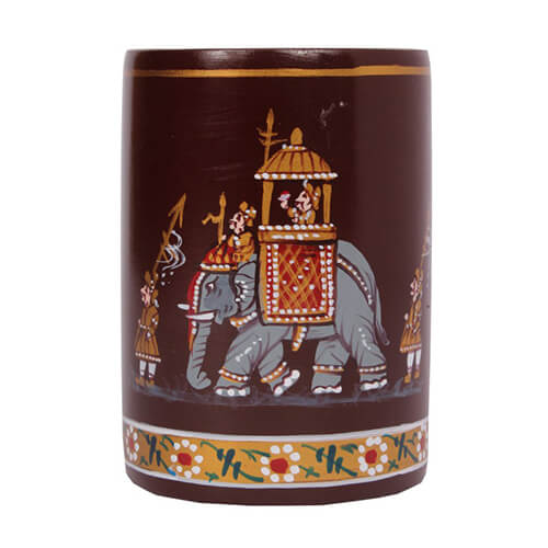 Nirmal Marriage Pen Holder W/Ambari Design – Golkonda Handicrafts ...